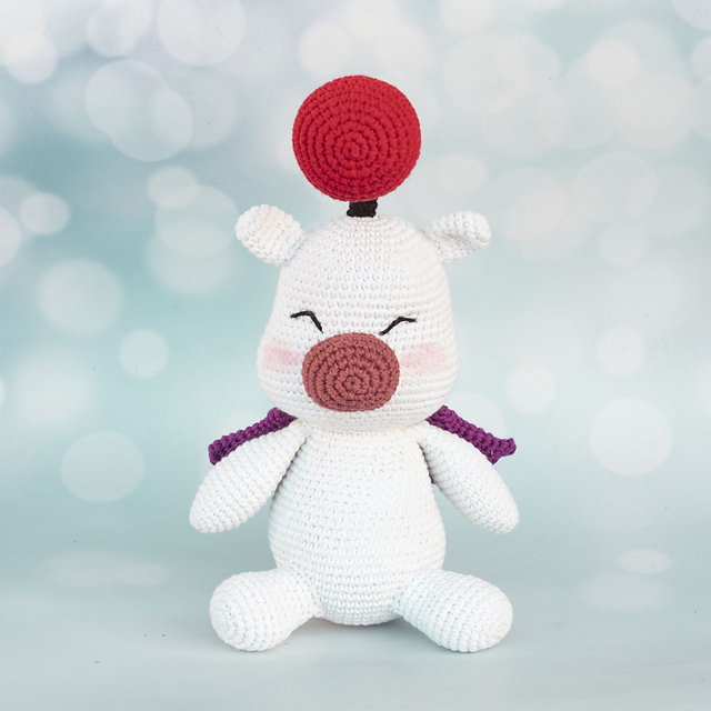 Ravelry: Moogle Kingdom Hearts pattern by Nerea Gomis
