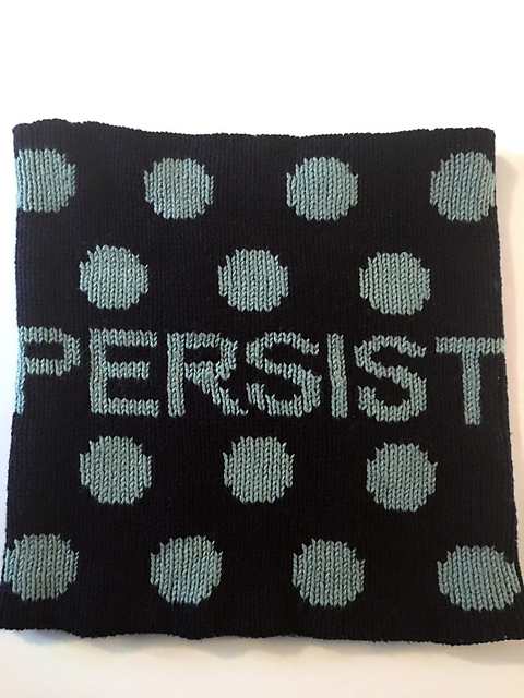 Ravelry: Persist Cowl with Polka Dots pattern by Clare Bates Congdon