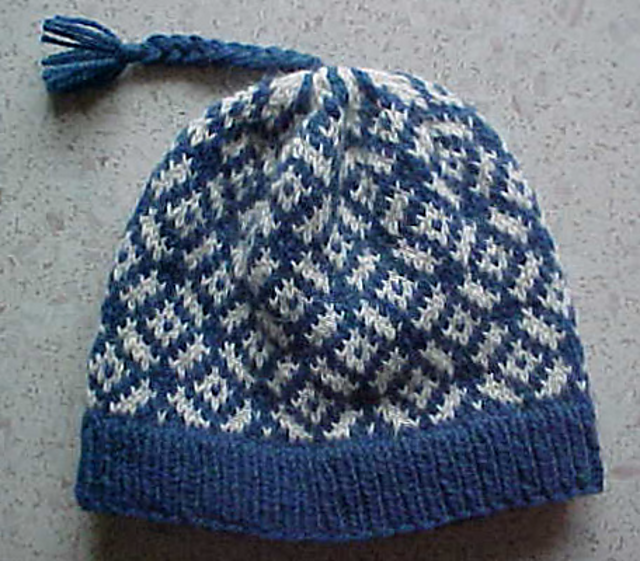 Ravelry: Lattice Work Fairisle Cap C-15 pattern by Leslie Verts