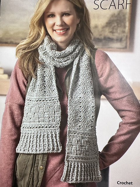 Ravelry: Sundance Gansey Scarf (Crochet) pattern by Lena Skvagerson