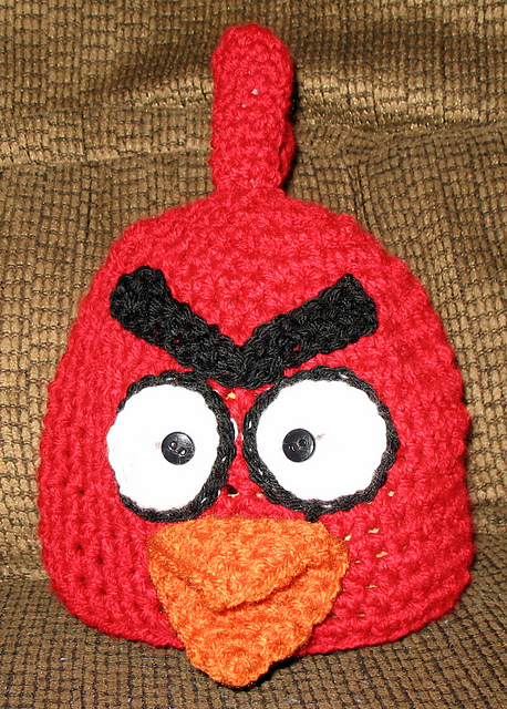 Ravelry: Red Bitter Bird - he's angry! pattern by Heather Hosford