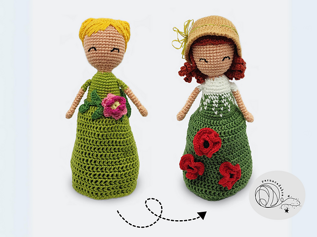 Ravelry: Crochet reversible doll (Spring and Summer pattern by yarn ...
