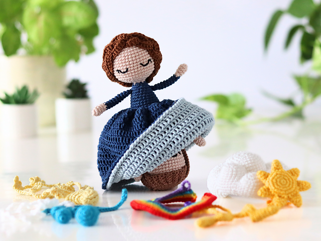 Ravelry: Crochet Reversible Weather Doll Toy pattern by yarn acadabra