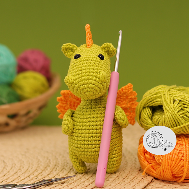 Ravelry: Crochet amigurumi dragon pattern by yarn acadabra