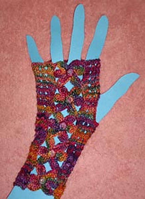 Ravelry: Flower Gauntlets pattern by Ellene Warren