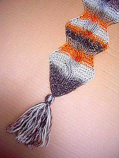 Ravelry: Wavy Reversible Cable Scarf pattern by Ellene Warren