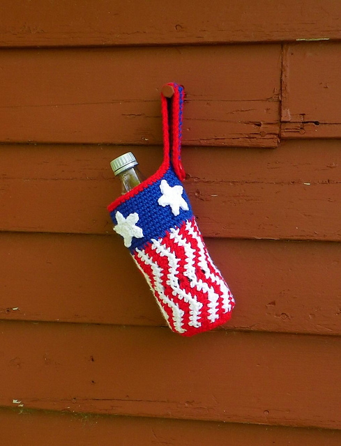 Ravelry: Uncle Sam Bottle Cozy (Patriotic 4th of July) pattern by Yarn ...