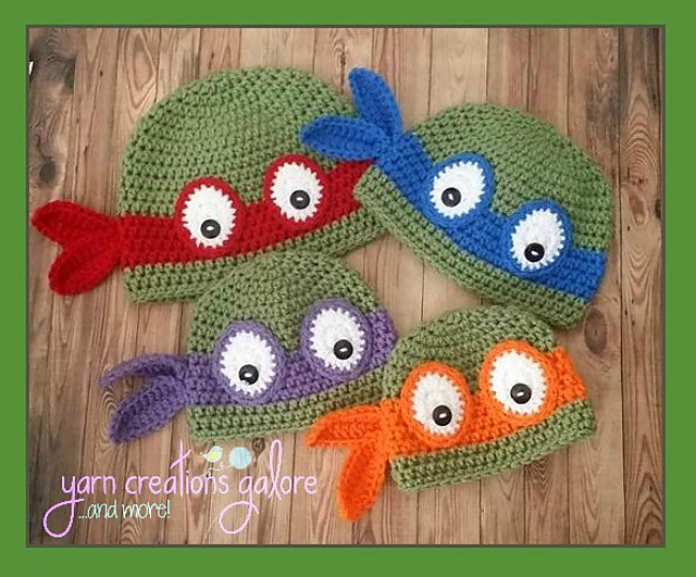 Ravelry: Ninja Turtle Hat pattern by Jaley Davis