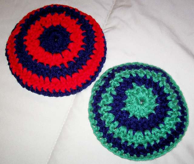 Ravelry: Colorfully Striped Kippah Yarmulke pattern by D Goldoff ...