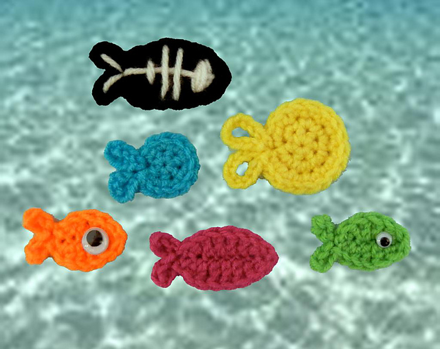 Ravelry: Fish Appliques pattern by Katie Christy