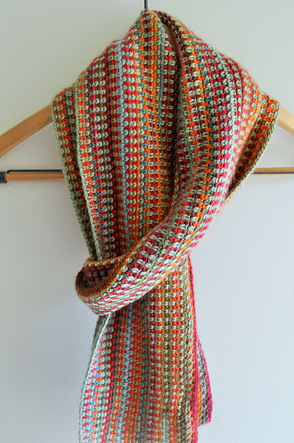 Ravelry: yarnma's Linen Stitch Scarf