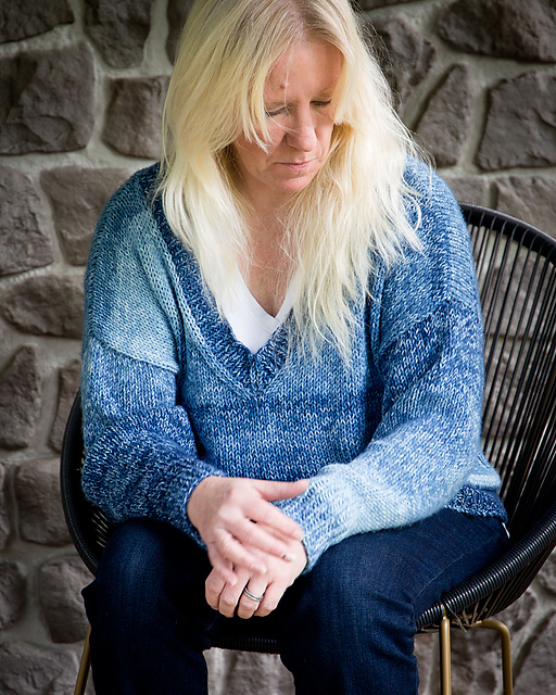 Ravelry: Summer Blues Sweater pattern by Sharon Hansen