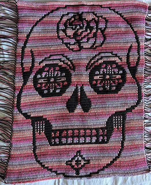 Ravelry: Sugar Skull Mosaic pattern by Melanie O'Kane