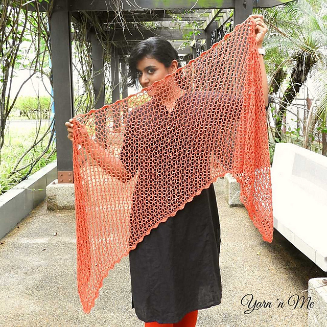 Ravelry: Pentas Shawl pattern by Raji Ashok