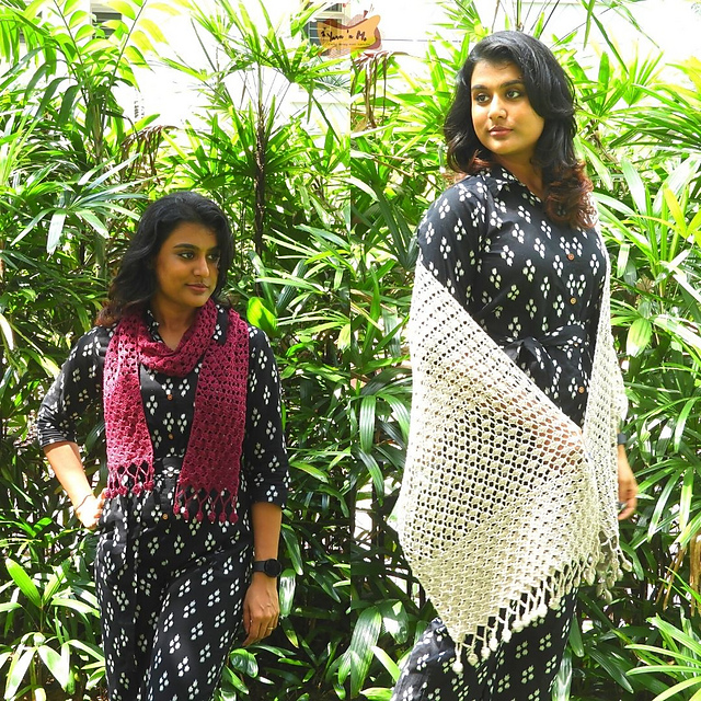 Ravelry: Sanctuary of Shells Shawl & Scarf pattern by Raji Ashok