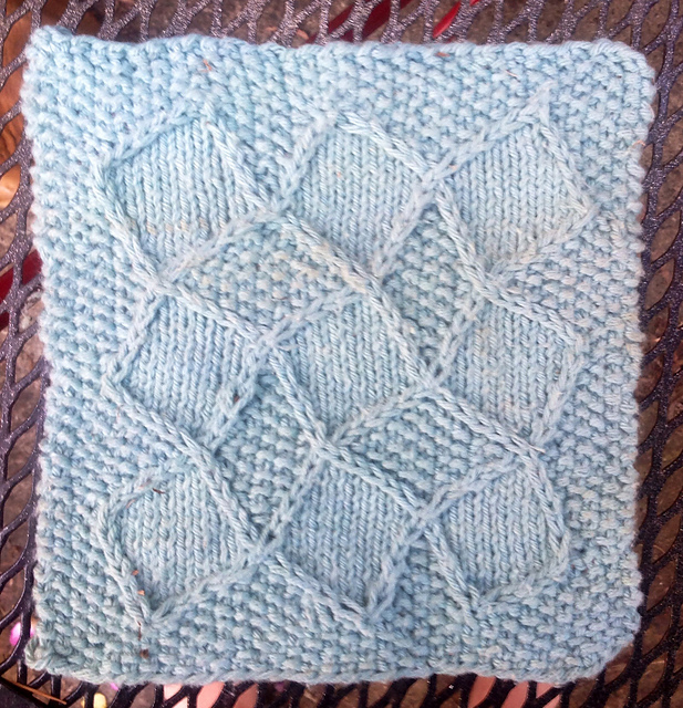 Ravelry: yarnover's Tilted Squares Washcloth