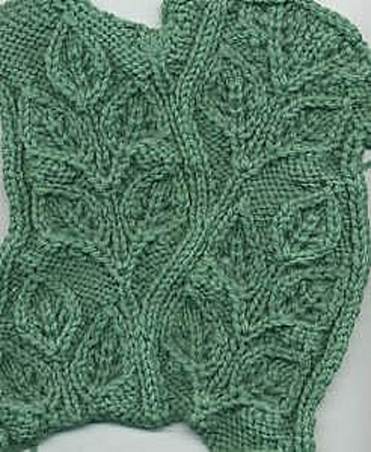 Ravelry: yarnover's Rose leaves