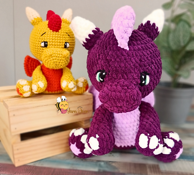 Ravelry: Blaze the amigurumi dragon pattern by Yarn over with Natasha Smuts