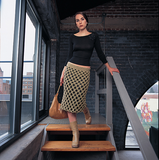 Ravelry: Diamond Mesh Overskirt pattern by Donna Hulka