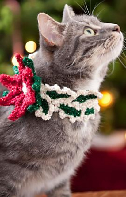 Ravelry: Holiday Cat Collar pattern by Brenda K. B. Anderson