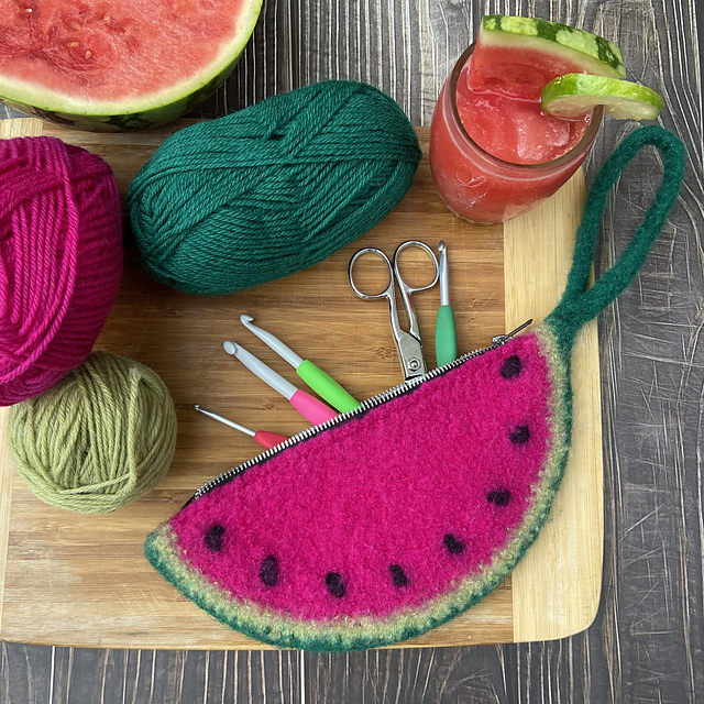Ravelry: Watermelon Clutch pattern by Brenda K. B. Anderson