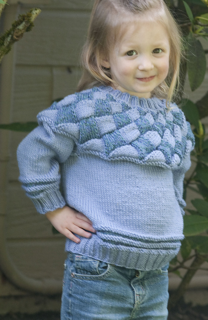 Ravelry: Entrelac Child's Sweater pattern by Betty P Balcomb
