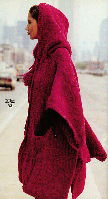 Ravelry: #33 Cable Poncho pattern by Marc Jacobs