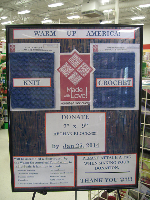 Ravelry: Warm Up America Knit Template pattern by Theresa M. Thomas