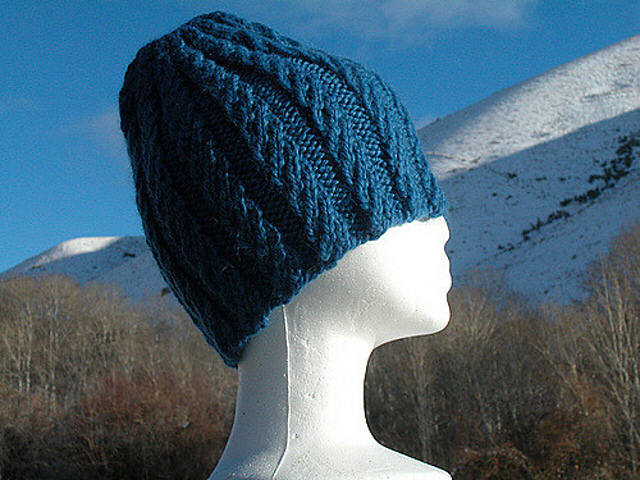 Ravelry: Spiral Rib Alpaca Cap pattern by Caryll McConnell