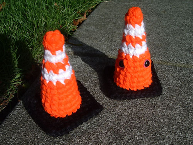 Ravelry: Amigurumi Traffic Cone pattern by Jane Sharp