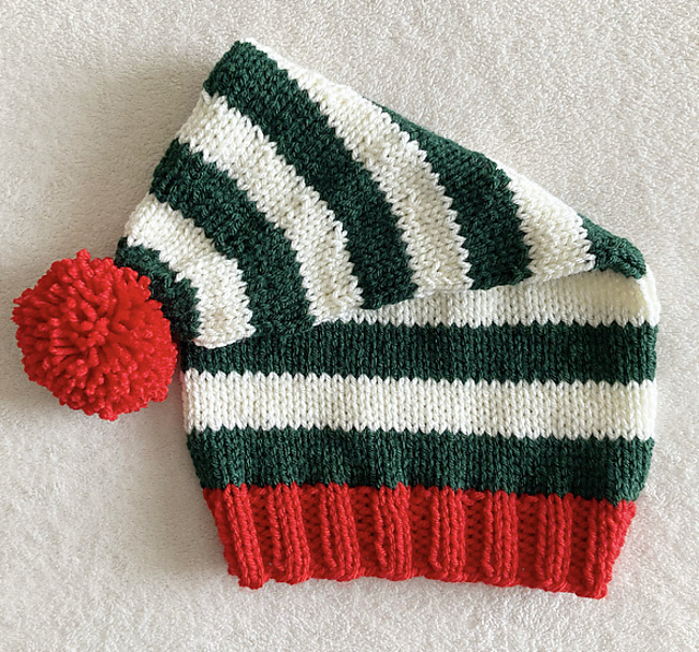 Ravelry: Knit elf hat pattern by You’ve Been Yarned