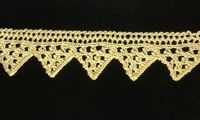 Ravelry: Weldon's Narrow Woolen Lace pattern by Vicki Monthei