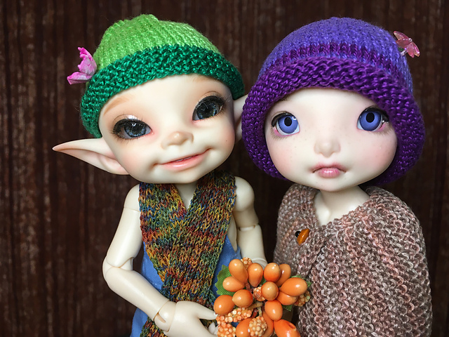 Ravelry: Hat for 6" BJD Doll Head pattern by Vicki Monthei