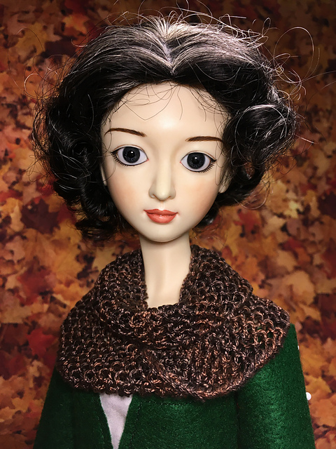 Ravelry: Claire's Cowl for 22" BJD pattern by Vicki Monthei