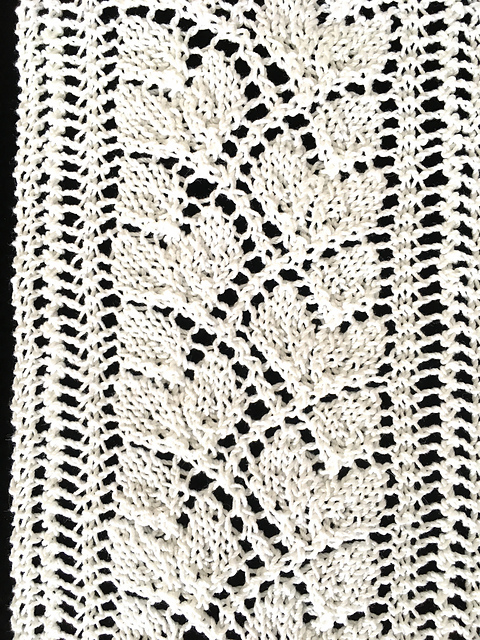 Ravelry: Triple Rose Leaf Afghan pattern by Vicki Monthei