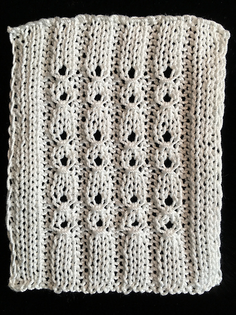Ravelry: Twisted Eyelet Rib Panel pattern by Vicki Monthei