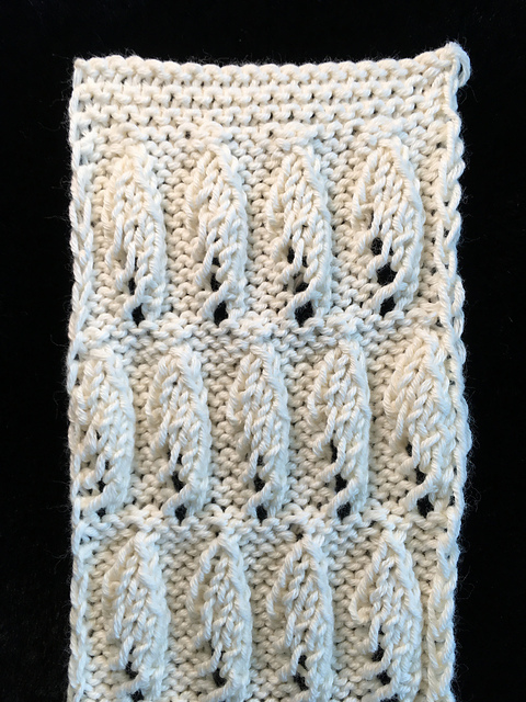 Ravelry: Beeton's Willow Leaf Strip pattern by Vicki Monthei