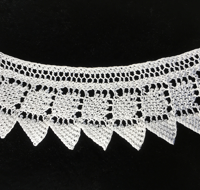 Ravelry: Floating Diamond Edging pattern by Vicki Monthei