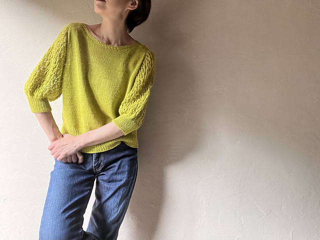Ravelry: yuki-Nei's Lacy Puff Pullover