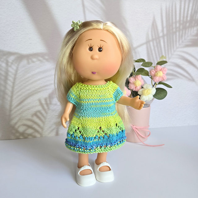 Ravelry: Florette Dress for Little Mia doll pattern by Elena Canon