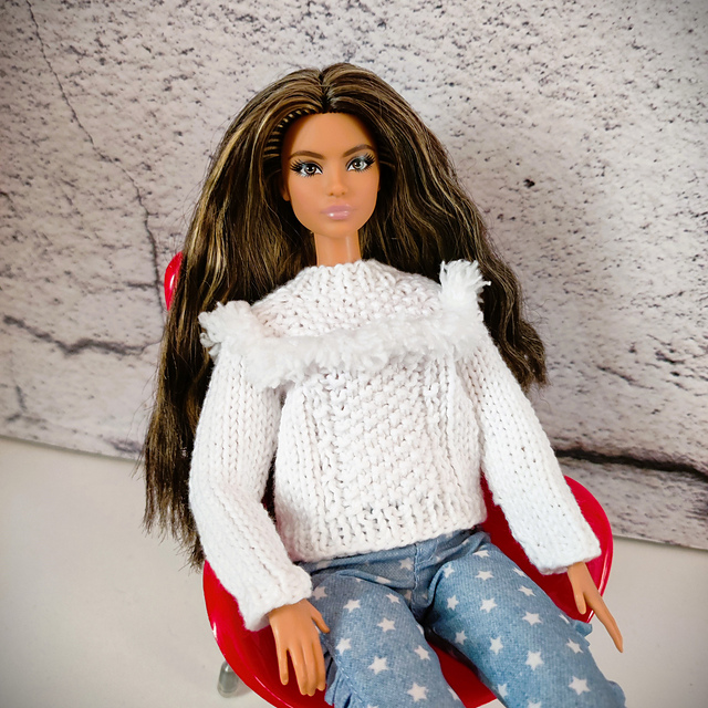 Ravelry: Mya sweater for Barbie doll pattern by Elena Canon