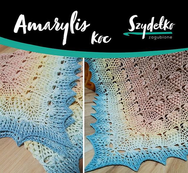 Ravelry: Amarylis koc pattern by Augusta Stępień
