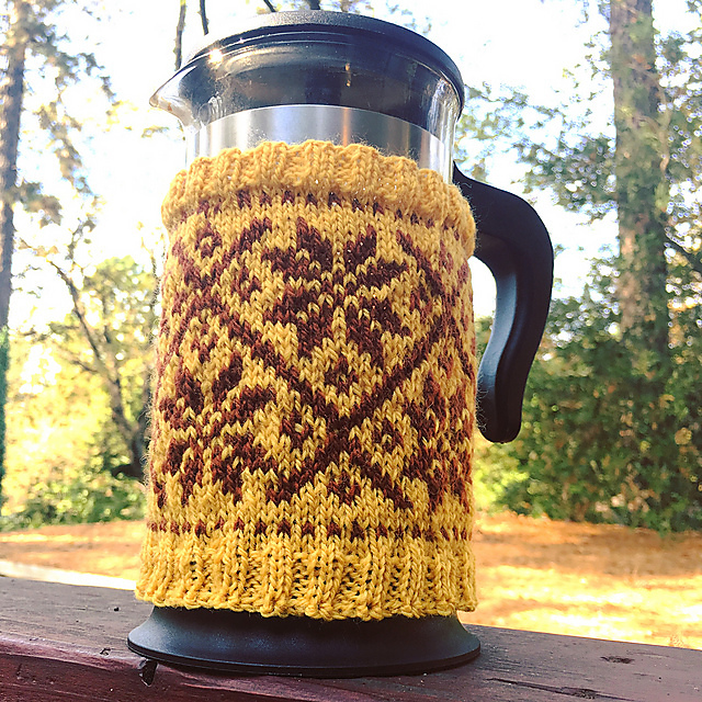 Ravelry: Begin the Hours Coffee Cozy pattern by zaliwa