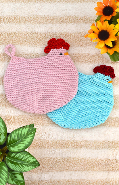 Ravelry: Thick Chicken Potholder pattern by Maggie Haskell