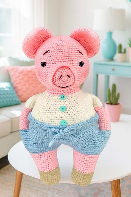 Ravelry: Moyo The Amigurumi Pig pattern by Maggie Haskell