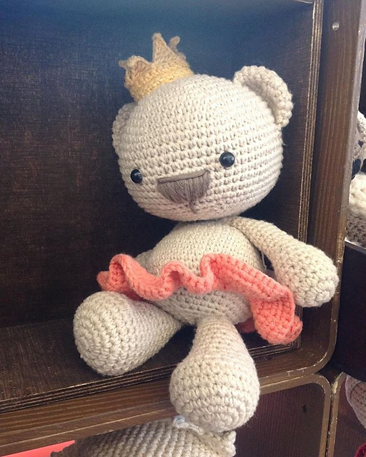 Ravelry: Bobble Teddy Princess pattern by 3 Stitches Crafts