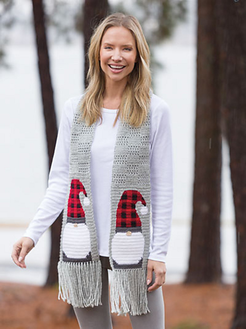 Ravelry: Buffalo Plaid Gnome Scarf pattern by Lisa McDonald