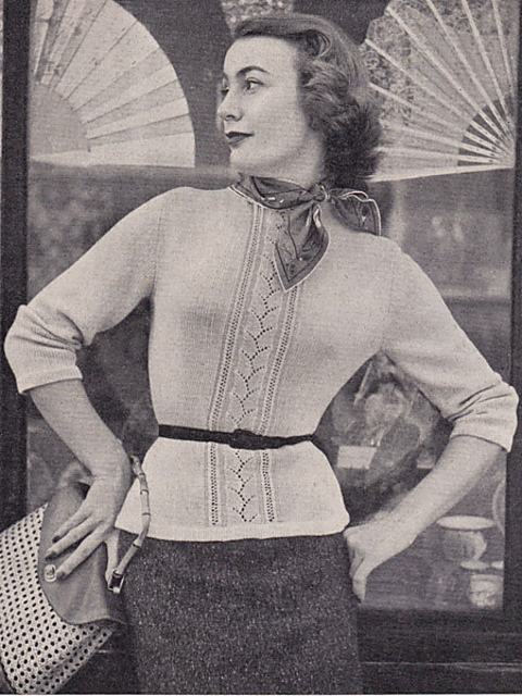 Ravelry: Lace Panel Jumper pattern by Patons & Baldwins