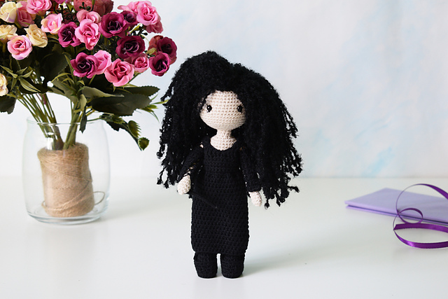 Ravelry: Bellatrix Lestrange doll Harry Potter pattern by Alla Podhvatilina